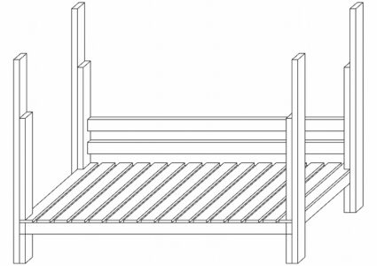 2段ベッドをSPF2×4で手作りしました。2階部分の説明。 | 自分だけのSTYLEを見つけるお手伝いをします